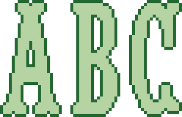 Fishtail Alphabet Chart (Big Letters) Digital Download – M F Needlepoint