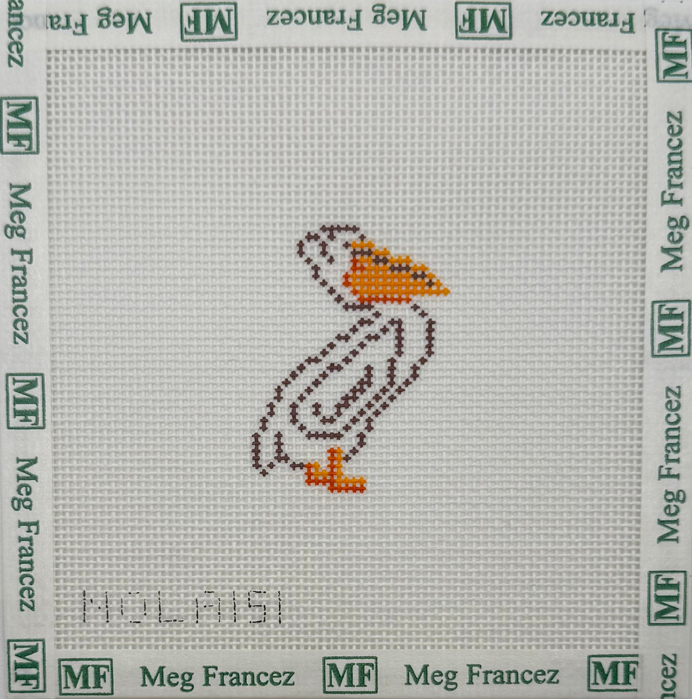 New Orleans Pelican Mini – M F Needlepoint